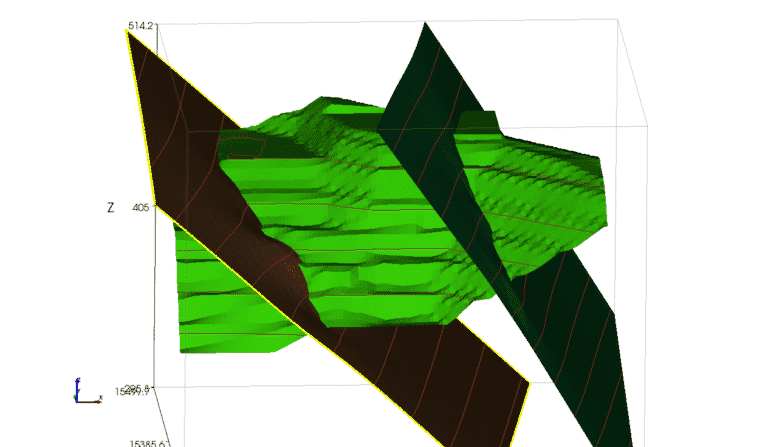 Analysis of a slope failure in an open pit mine using TSLOPE----